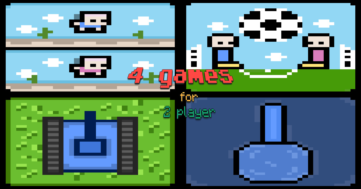 4 Games For 2 Players | GameArter.com