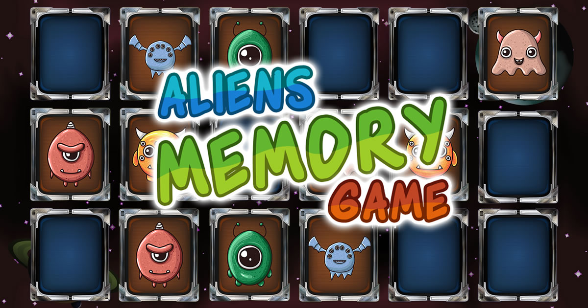 Aliens Memory Game | GameArter.com