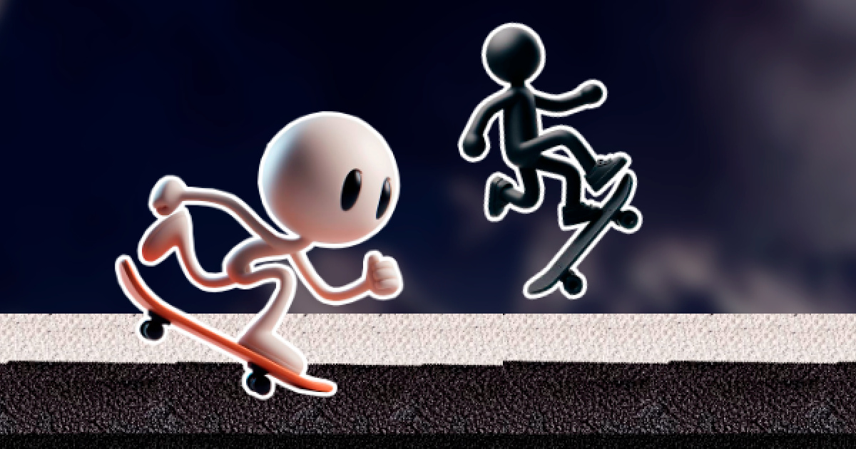 Black and White Stickman | GameArter.com