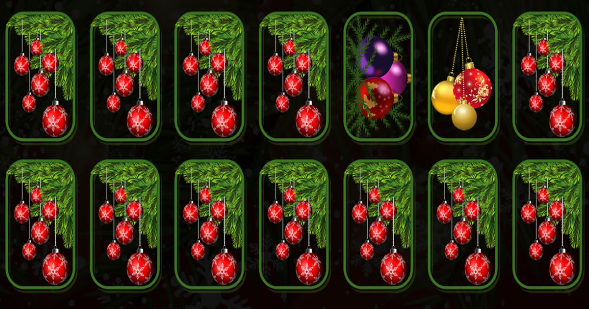 Christmas Ornaments Memory | GameArter.com