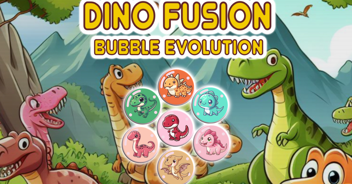 Dino Fusion Bubble Evolution | GameArter.com