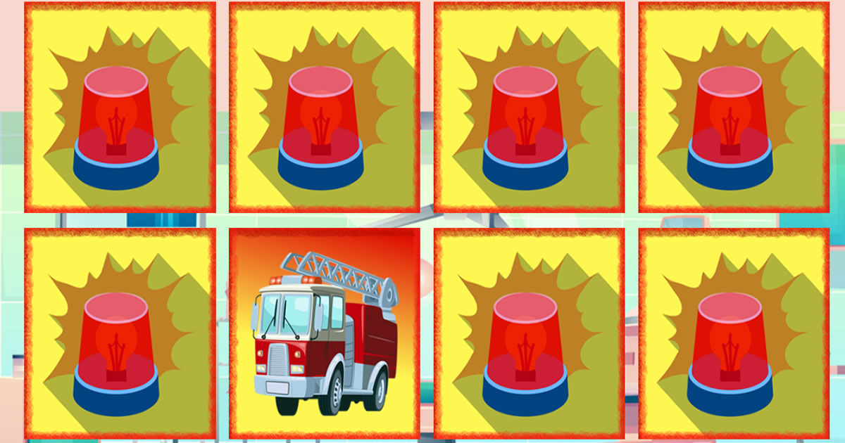Emergency Trucks Memory | GameArter.com