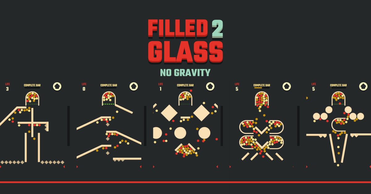 Filled Glass 2 No Gravity | GameArter.com