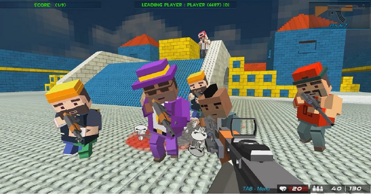 GunGame shooting warfare: blocky gangster | GameArter.com