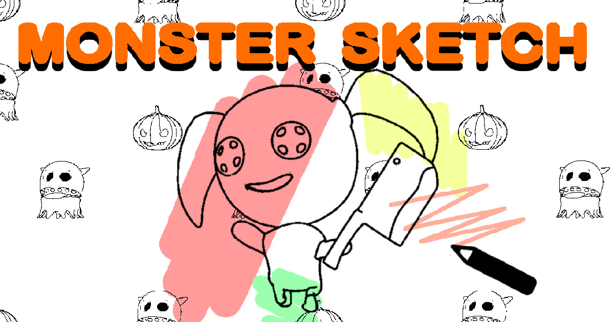 Monster Sketch Drawing Game | GameArter.com