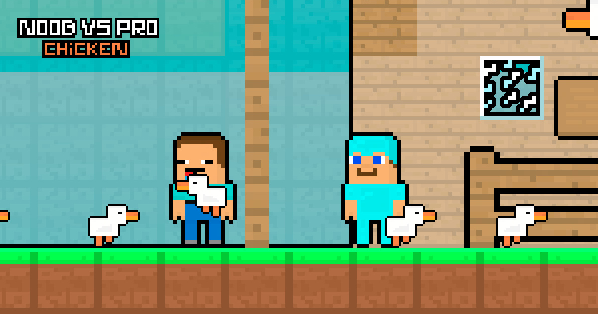 Noob vs Pro Chicken | GameArter.com