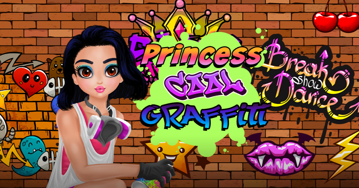 Princess Cool Graffiti | GameArter.com