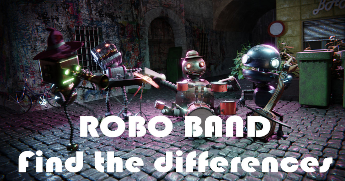 Robot Band - Find the differences | GameArter.com