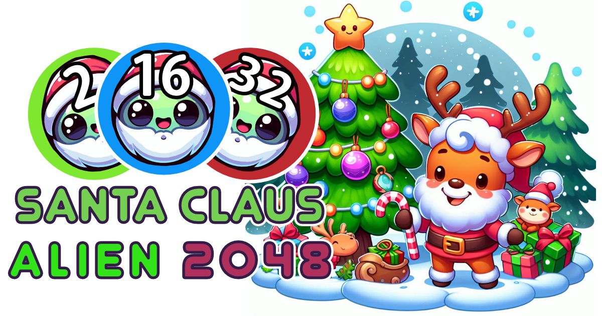 Santa Claus Alien 2048 | GameArter.com