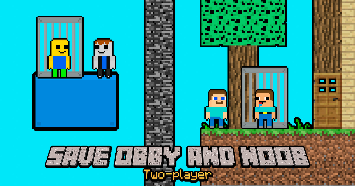 Save Obby and Noob Two-players | GameArter.com