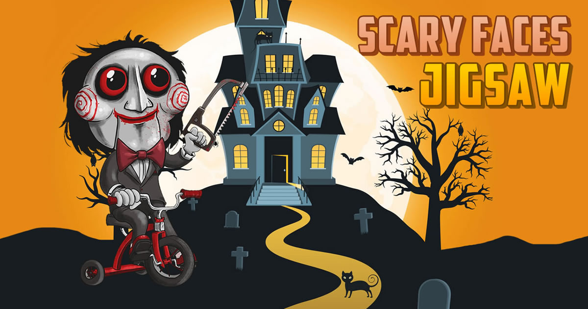 Scary Faces Jigsaw | GameArter.com