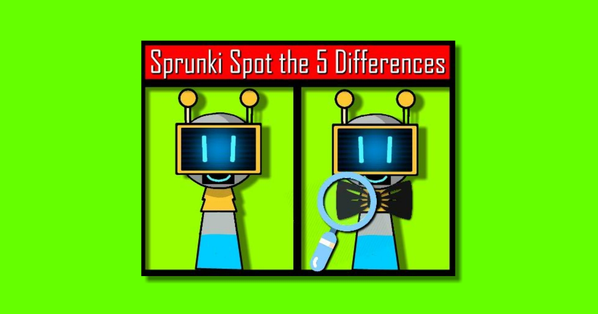 Sprunki Spot the 5 Differences | GameArter.com